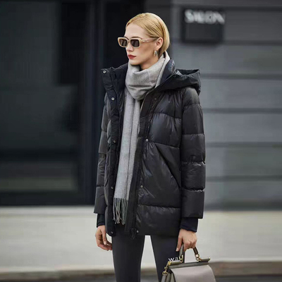 大码女装冬季加厚保暖鹅绒服