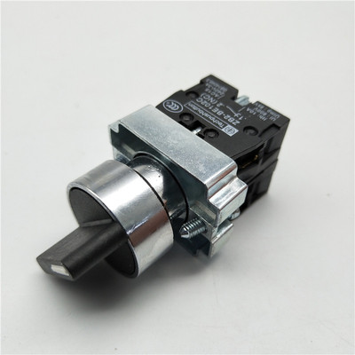 ZB2-BE101C自锁XB2-BD33C三档位旋转选择按钮开关 双路两常开22mm