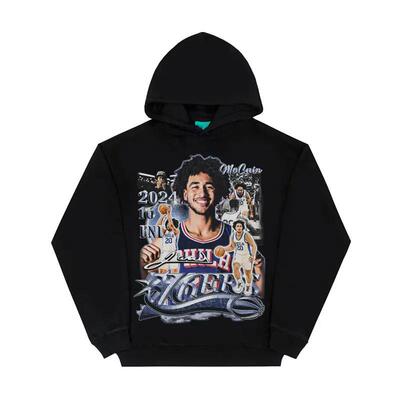 Jared McCain麦凯恩魔仙哥美式球星印花连帽卫衣男帽衫秋冬外套潮