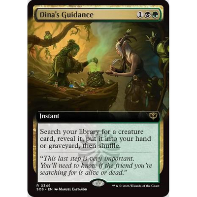 万智牌 迪娜的指导 Dina's Guidance 扩画闪 斯翠海文SOS