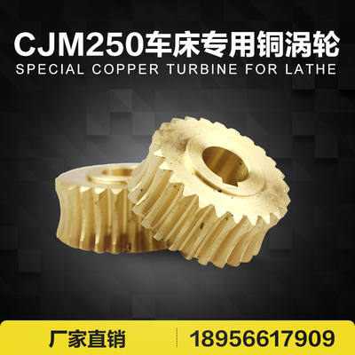 CJM250车床专用铜涡轮金属车床齿轮25齿12mm孔 CJM320B车床铜涡轮