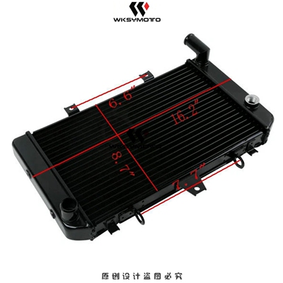适用川崎ZRX1100 96-00年 ZRX1200 01-08年 散热器冷却 水箱总成
