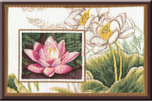 小小鱼DMC绣线十字绣套件 B320荷韵手工刺绣精准印花