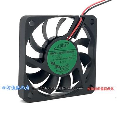6010超薄静音 6CM机箱电源散热风扇AD0612MX-GA0 12V 0.19A