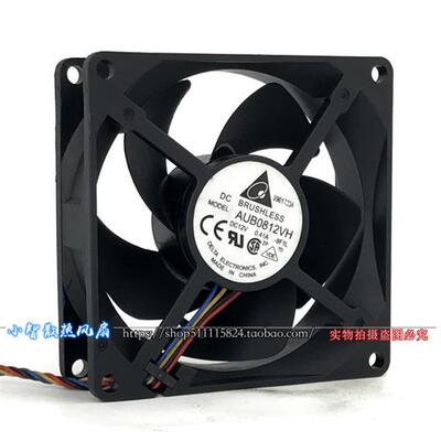 8025 8CM厘米0.41A PWM控速电源CPU机箱散热器风扇AUB0812VH