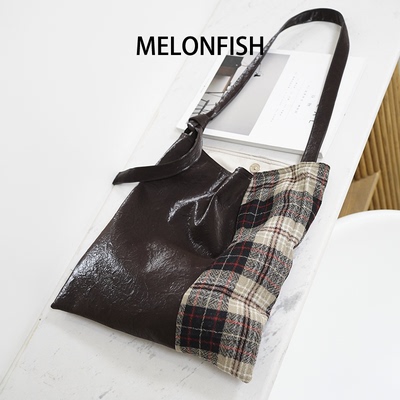 MELONFISH返校日复古托特包