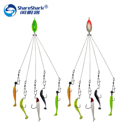 Share shark厂家直供渔具群攻路亚饵 阿拉巴马钓组 假饵路亚饵