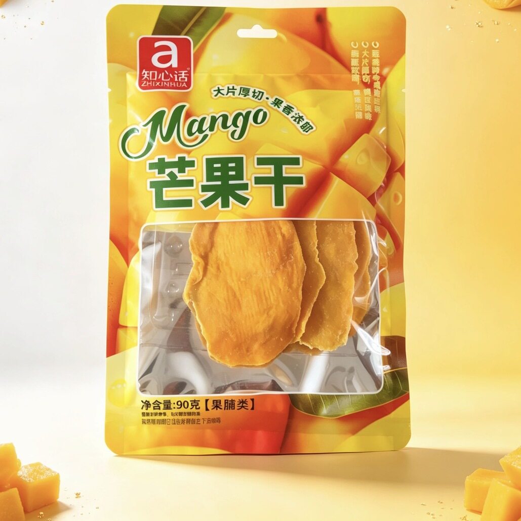 知心话大城小爱芒果干90g 厚切大片果肉蜜饯果脯办公室休闲零食
