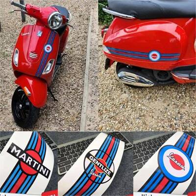 适用PIAGGIO Vespa GTS Super Sprint摩托车反光防水电动车身贴纸