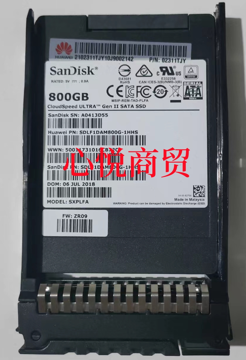 华为 SDLF1DAM800G-1HHS 02311TJY SSD固态硬盘 800G 2.5寸 SATA_虎窝淘