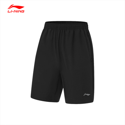 李宁运动短裤男士2024新款健身系列排湿速干夏季运动裤AKSU469LL