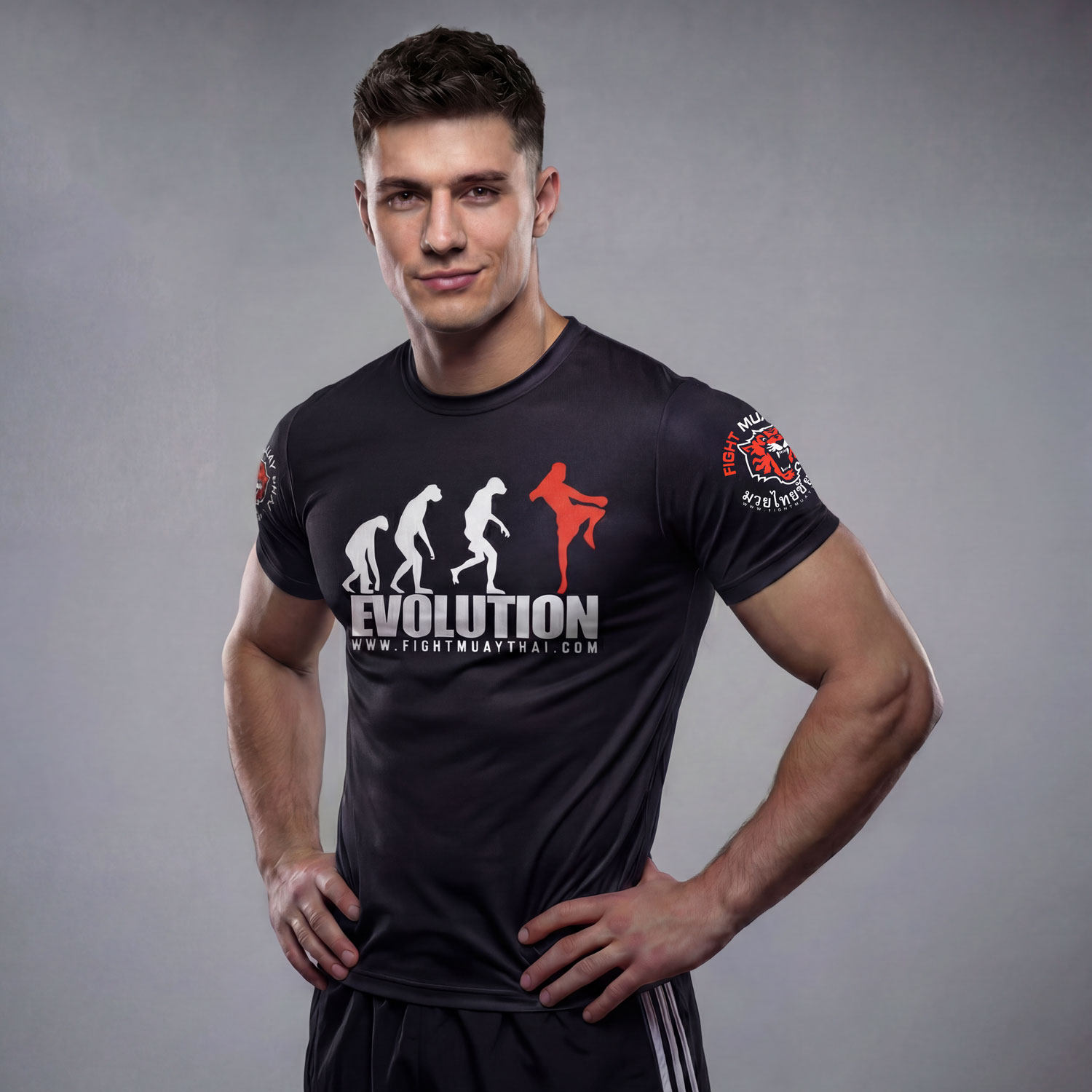 Tiger泰国速干T恤MMA搏击运动短袖老虎UFC综合格斗训练泰拳散打男