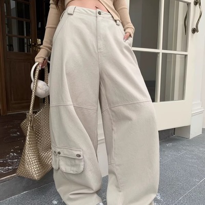 2025冬季新款复古工装长裤