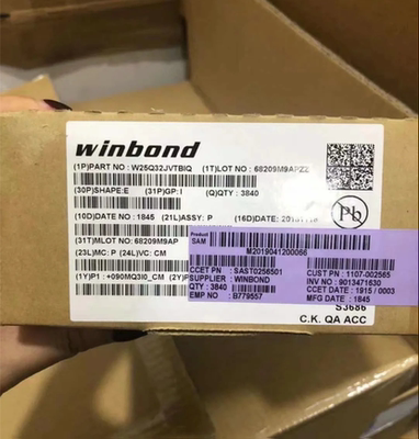 华邦 W25Q32JVTBIQ 原盒原包 TFBGA-24 深圳实体企业 Winbond专营