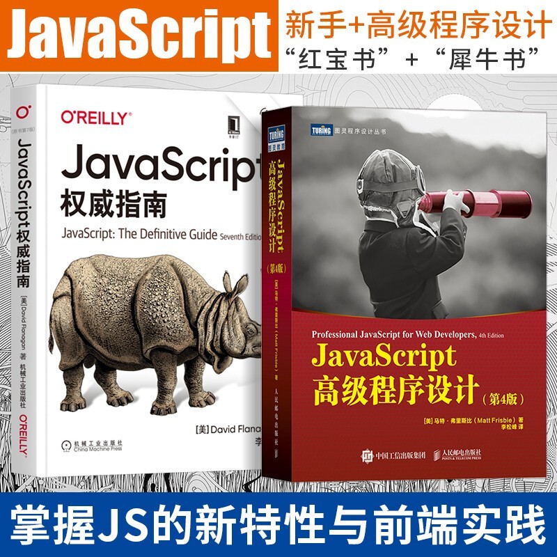 JavaScript权威指南原书第7版+高级程序设计第4版犀牛书红宝书 web前端开发编程书籍_虎窝淘