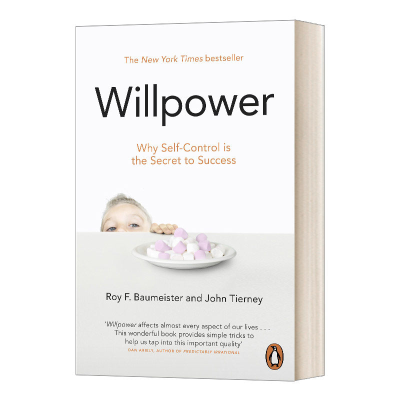 英文原版 Willpower意志力关于专注自控与效率的心理学英文版进口英语原版书籍_虎窝淘
