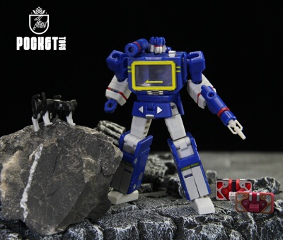 PocketToys 原色PT04声波 含3磁带DX9小比例g1金刚模型变形玩具