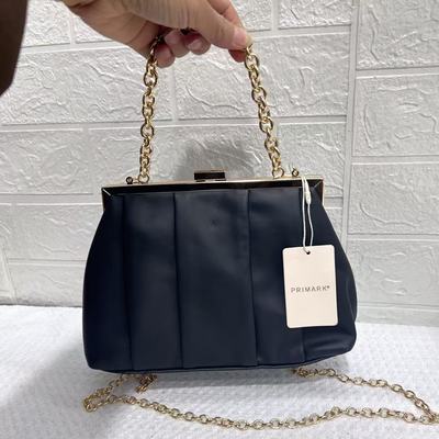 外贸英国primark时尚女包高级感小众复古手提合金口包链条斜挎包