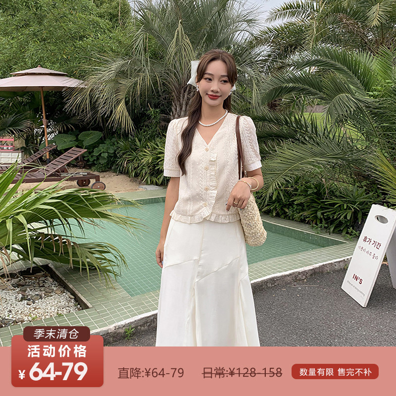 清仓64-79直降64-79数量有限售完不补甜美风显瘦时尚两件套_虎窝淘