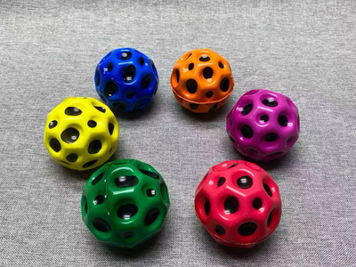 儿童压力球同款发泡洞洞月球高弹力弹力卡通减压儿童玩具解压pu