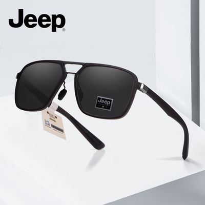 JEEP吉普男太阳镜双梁商务T6343