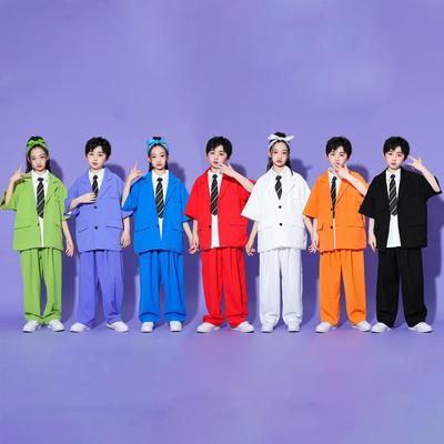 少儿街舞演出服套装popping