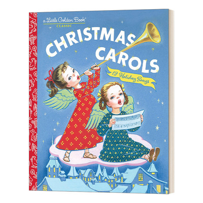 英文原版绘本 Christmas Carols Little Golden Book 圣诞颂歌 兰登书屋精装小金书 英文版 进口英语原版书籍