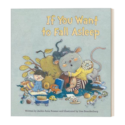 英文原版 If You Want to Fall Asleep 如果你想睡觉 3-8岁儿童绘本 哄睡睡前故事书 插画师Lisa Brandenburg 英文版 进口英语书籍