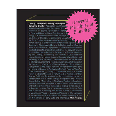 英文原版 Universal Principles of Branding 品牌塑造的通用原则 定义 打造和交付品牌的100个关键概念 精装 进口英语原版书籍
