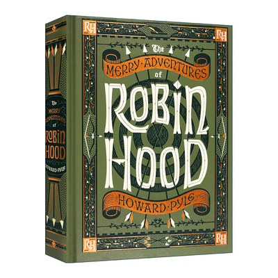 英文原版 Merry Adventures Of Robin Hood 罗宾汉奇遇记 皮革精装版 巴诺儿童经典 英文版 进口英语原版书籍
