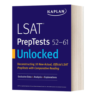英文原版 LSAT PrepTests 52-61 Unlocked  美国法学院入学考试备考 52-61 英文版 进口英语原版书籍