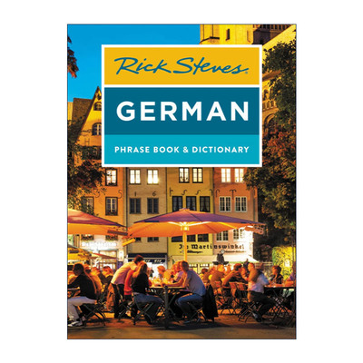 英文原版 Rick Steves German Phrase Book & Dictionary 德语短语字典书 旅游指南 旅游专家史蒂夫里奇 英文版 进口英语原版书籍