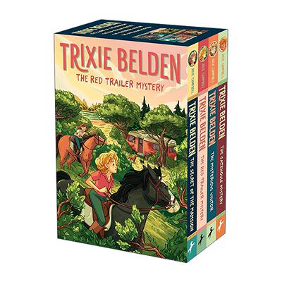 英文原版 Trixie Belden Boxed Set #1-4 少女侦探崔西·贝尔登系列1-4盒装套装 儿童推理小说 Julie Campbell 进口英语原版书籍