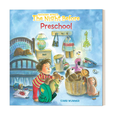 英文原版 The Night Before Preschool 上幼儿园的前一晚 3-5岁儿童学前启蒙认知绘本 Natasha Wing 英文版 进口英语原版书籍