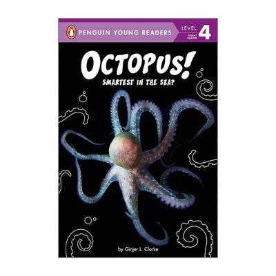 英文原版 Octopus Smartest in the Sea 章鱼 海洋里至聪明的 科普百科 企鹅青少分级阅读4级 英文版 进口英语原版书籍
