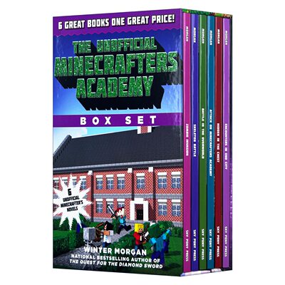 英文原版 The Unofficial Minecrafters Academy Series Box Set 我的世界 学院系列小说 6册盒装 英文版 进口英语原版书籍