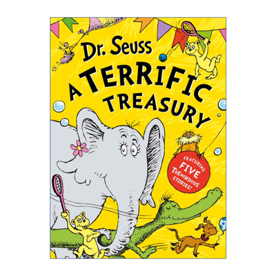 英文原版 Dr. Seuss A Terrific Treasury 苏斯博士5个经典故事合集 精装彩色插画收藏版 英文版 进口英语原版书籍