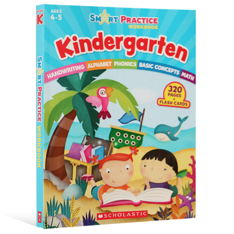 越学越聪明幼儿园练习册英文原版Scholastic Smart Practice Workbook Kindergarten早期教育学乐英语 ...