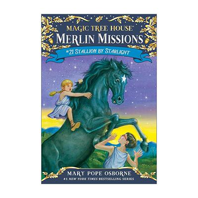 英文原版 Stallion by Starlight Mthmm#21 神奇树屋梅林任务21 月光下的种马 英文版 进口英语原版书籍