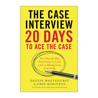 英文原版 The Case Interview 案例访谈 20天搞定案件 英文版 进口英语原版书籍