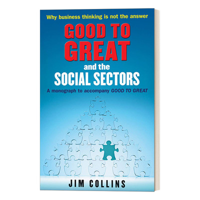 英文原版 Good to Great and the Social Sectors 从优秀到卓越的社会 吉姆·柯林斯 英文版 进口英语原版书籍