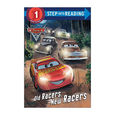 英文原版 Step into Reading 1 Old Racers New Racers Disney Pixar Cars 3 新老赛车手 迪士尼 皮克斯 赛车总动员3 同名电影改编