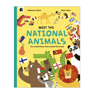 英文原版绘本 Meet the National Animals 认识不同国家的动物 儿童精装绘本 英文版 进口英语原版书籍