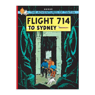 英文原版 The Adventures of Tintin Flight 714 to Sydney 丁丁历险记之714航班 儿童精装漫画 英文版 进口英语原版书籍