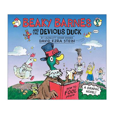 英文原版 Beaky Barnes and the Devious Duck 比克·巴恩斯 狡猾的鸭子 儿童精装幽默漫画绘本 凯迪克奖得主David Ezra Stein