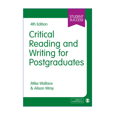 英文原版 Critical Reading and Writing for Postgraduates 研究生批判性阅读与写作 Mike Wallace  英文版 进口书籍