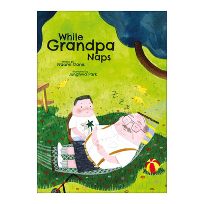 英文原版 While Grandpa Naps 爷爷午休时 精装绘本 英文版 进口英语原版书籍