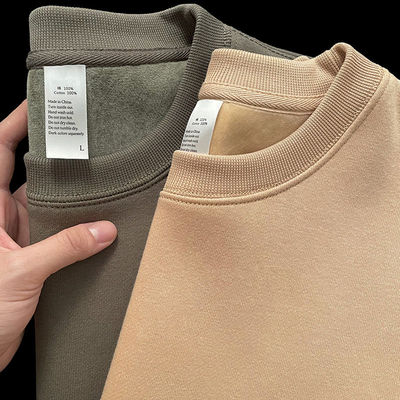 卫衣加绒男款2022新款青少年男装帅气学生加厚长袖潮流冬季银狐绒