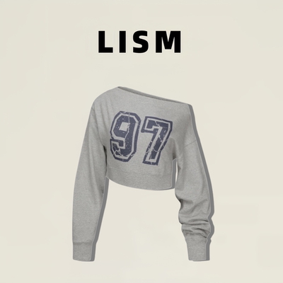 【LISM】徐若晗同款一字领卫衣女