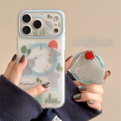 适用vivox200x100y300手机壳T1t2打伞小象s30s20s19s18s17s16旋转磁吸支架x90x80x70x60新s15s12x50x30x21x9